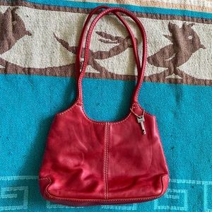 Fossil | Bags | Fossil Red Leather Pursebag | Poshmark